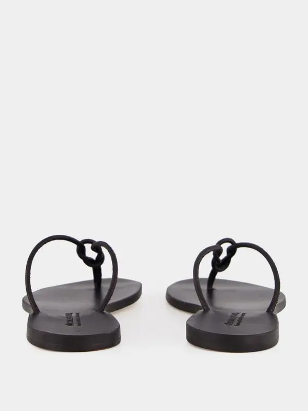 Dragon Diffusion Flat Rope Leather Sandals