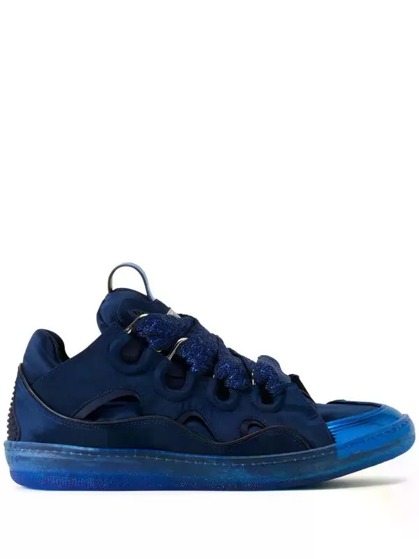 LANVIN Metallic-toe Sneakers - Blue