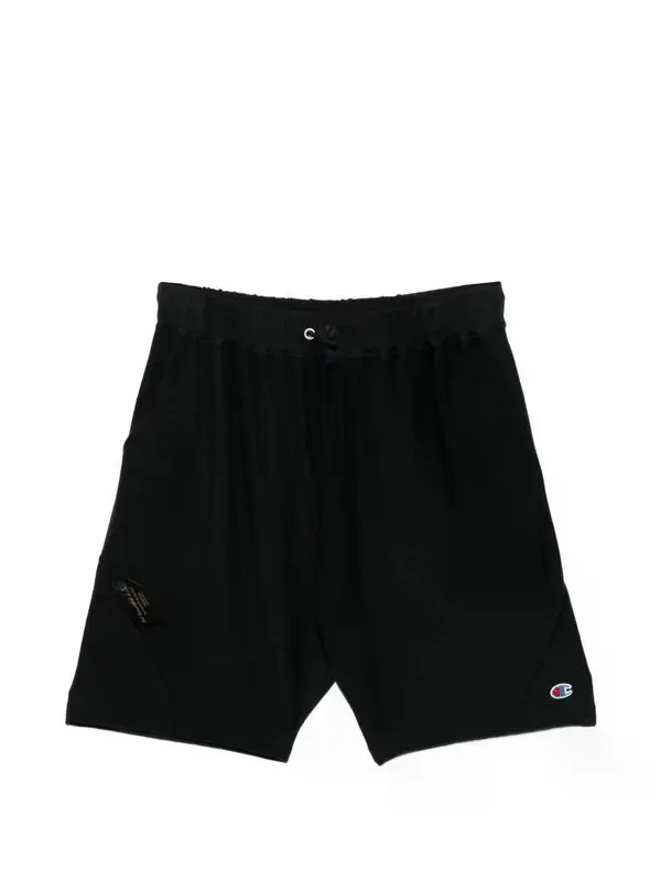 Undercover X Champion Logo-embossed Shorts - Black