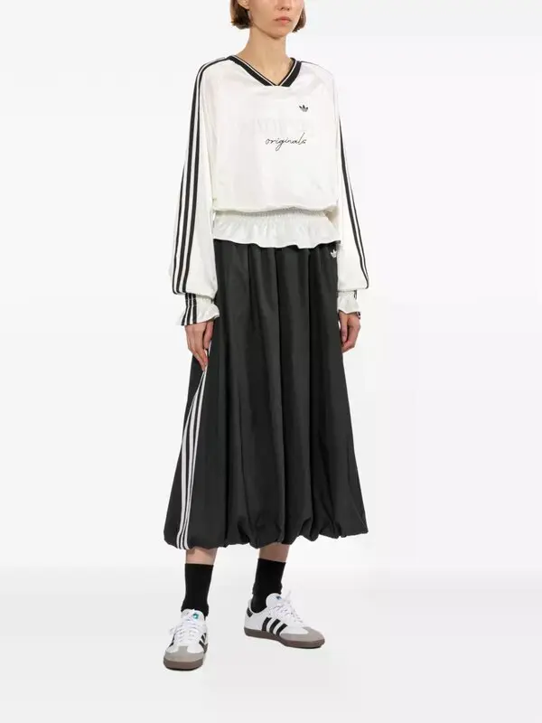 Adidas Logo-embroidered Midi Skirt