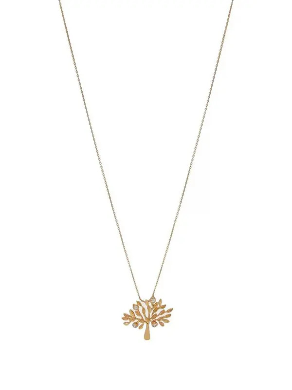 Mulberry Tree Crystal-embellished Necklace - Gold