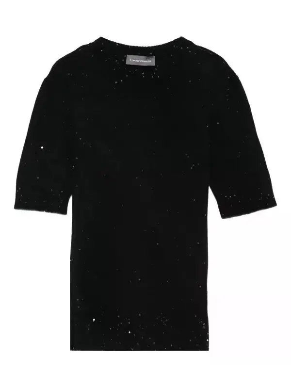 Lorena Antoniazzi Sequin-embellished Top - Black