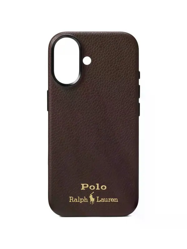 Polo Ralph Lauren Iphone 16 Grained Phone Case - Brown