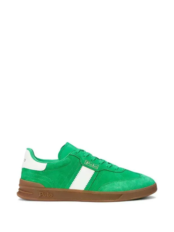 Polo Ralph Lauren Suede Striped Sneakers - Green