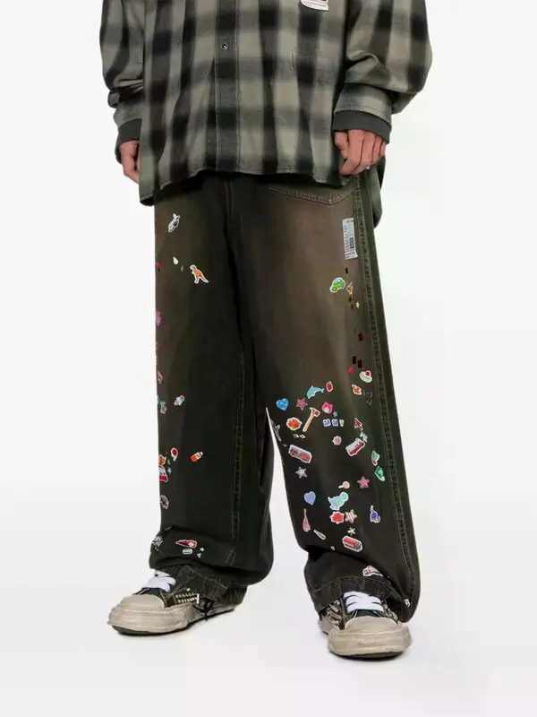Mihara Yasuhiro All-over Graphic Print Jeans