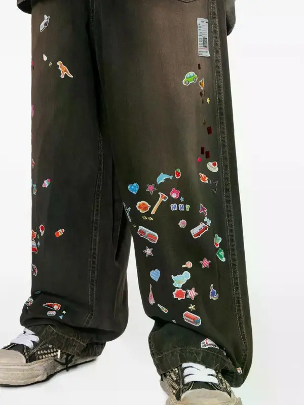 Mihara Yasuhiro All-over Graphic Print Jeans