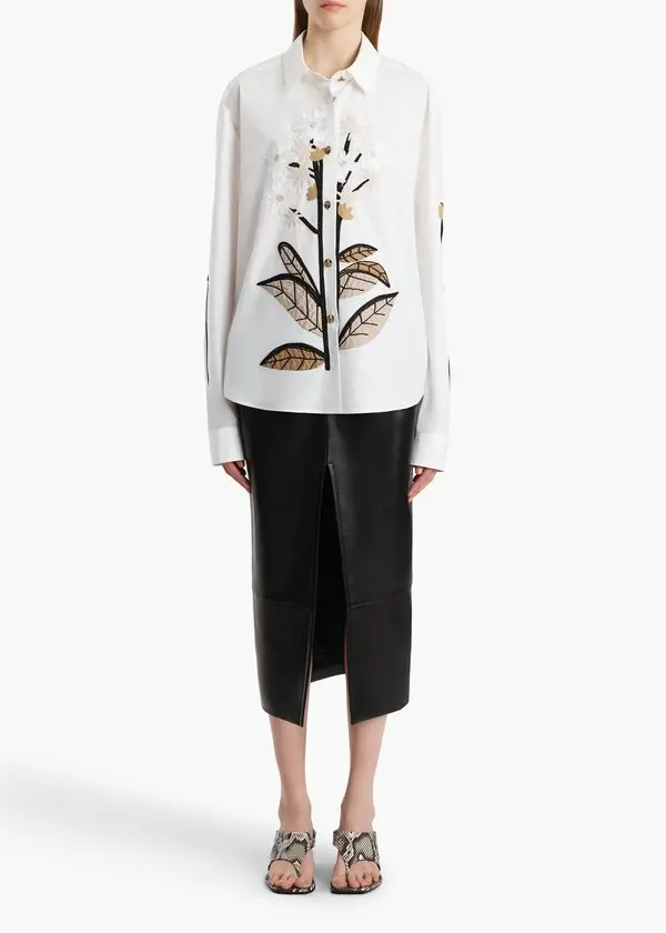 Khaite Argo Embroidered Top