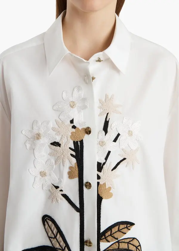 Khaite Argo Embroidered Top