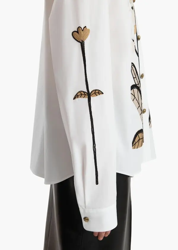 Khaite Argo Embroidered Top