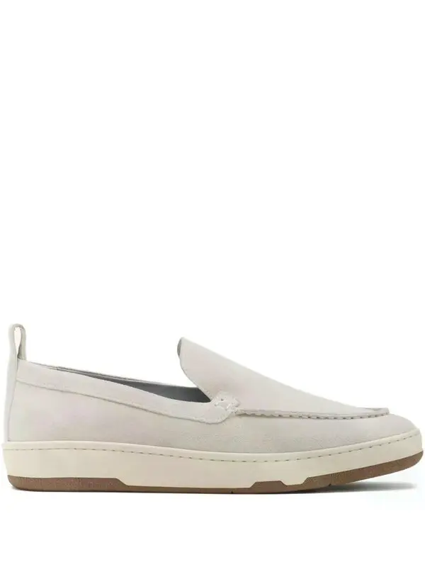 LANVIN Stitched Panelled Loafers - Neutrals