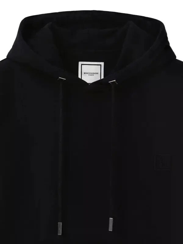 WOOYOUNGMI Floral Print Hoodie - Black