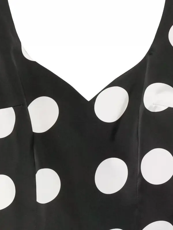 PARLOR Polka-dot Asymmetric Top