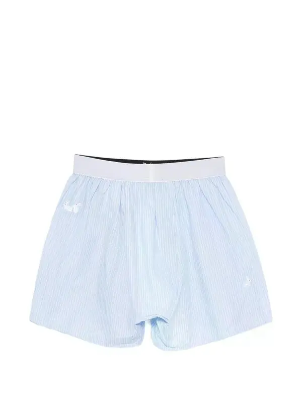 CARNE BOLLENTE Follow The Rabbit Stripe-pattern Embroidered Boxers