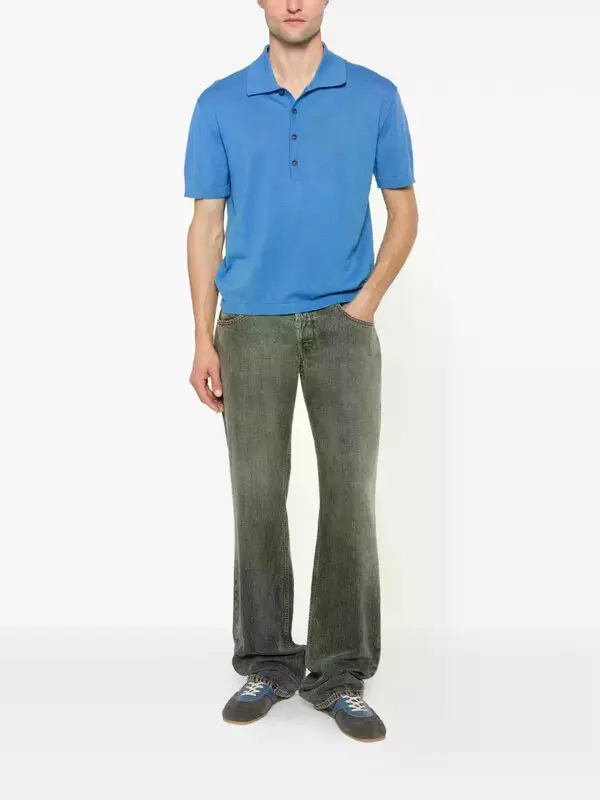 Imperial Cotton Polo Shirt - Blue