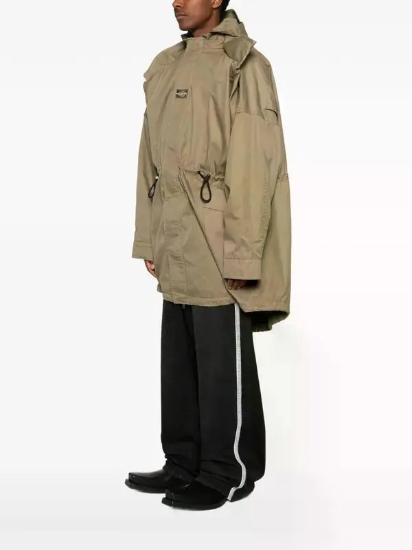 Martine Rose Hooded Drawstring-waist Coat