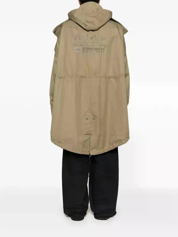 Martine Rose Hooded Drawstring-waist Coat