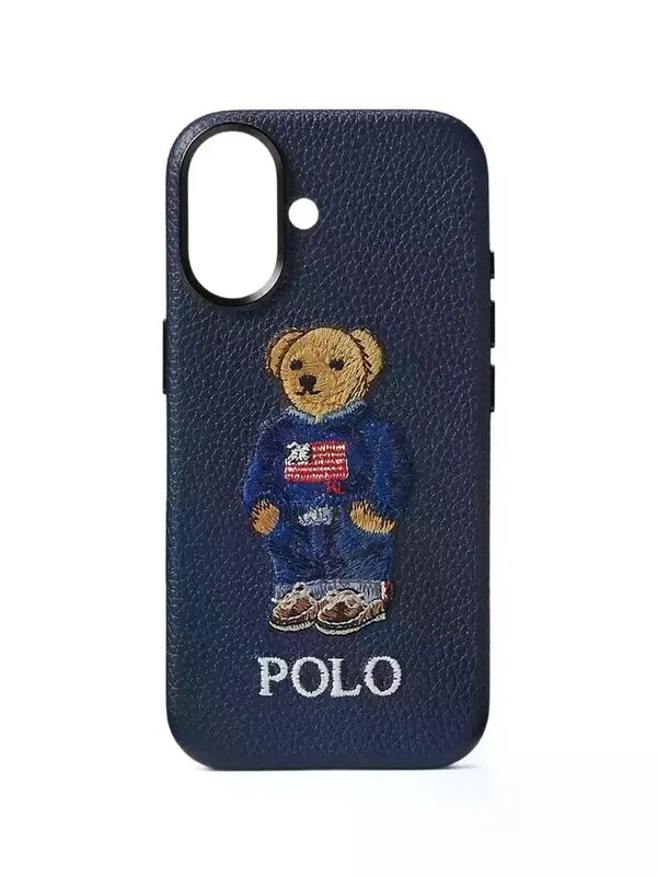 Polo Ralph Lauren Bear-embroidered Phone Case - Blue