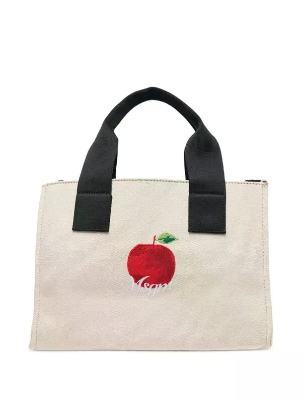MSGM Embroidered Tote Bag