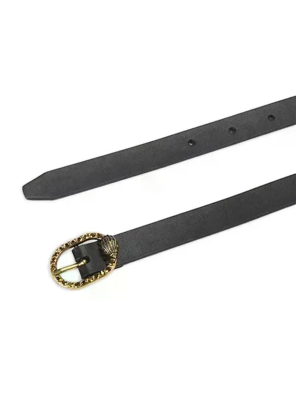 Kurt Geiger Mayfair 18 Crystal-embellished Leather Belt
