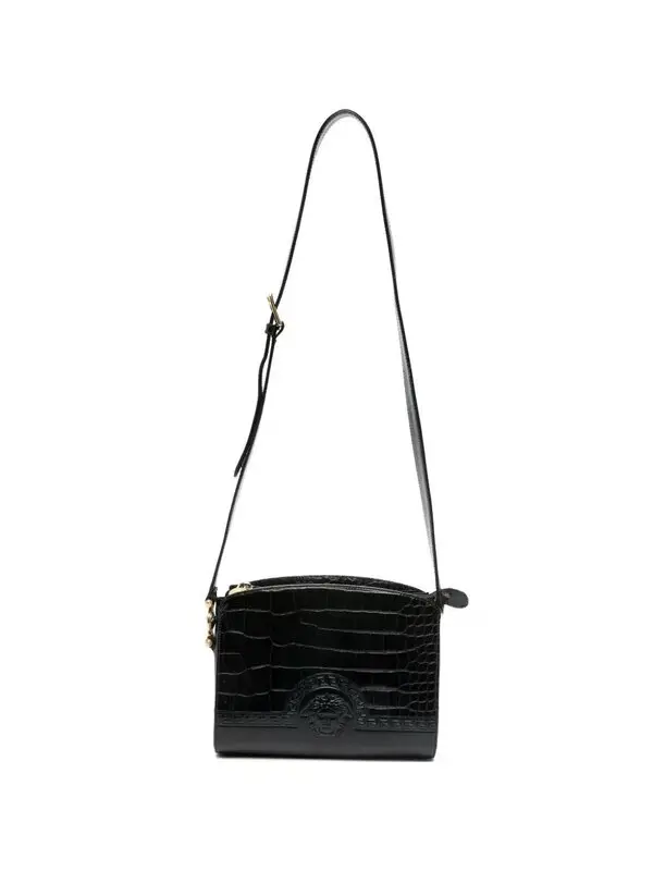 Versace 1990s Medusa Head Shoulder Bag - Black