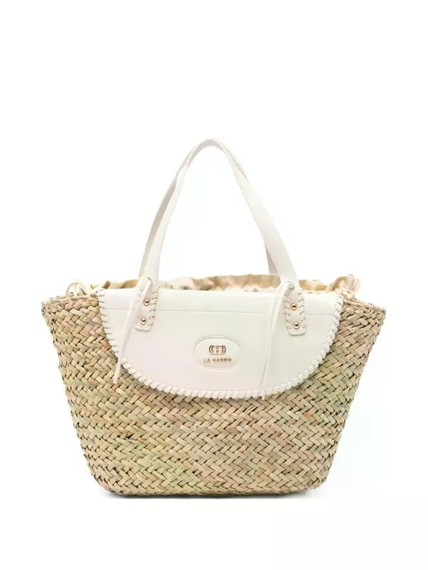 LA CARRIE Raffia Tote Bag