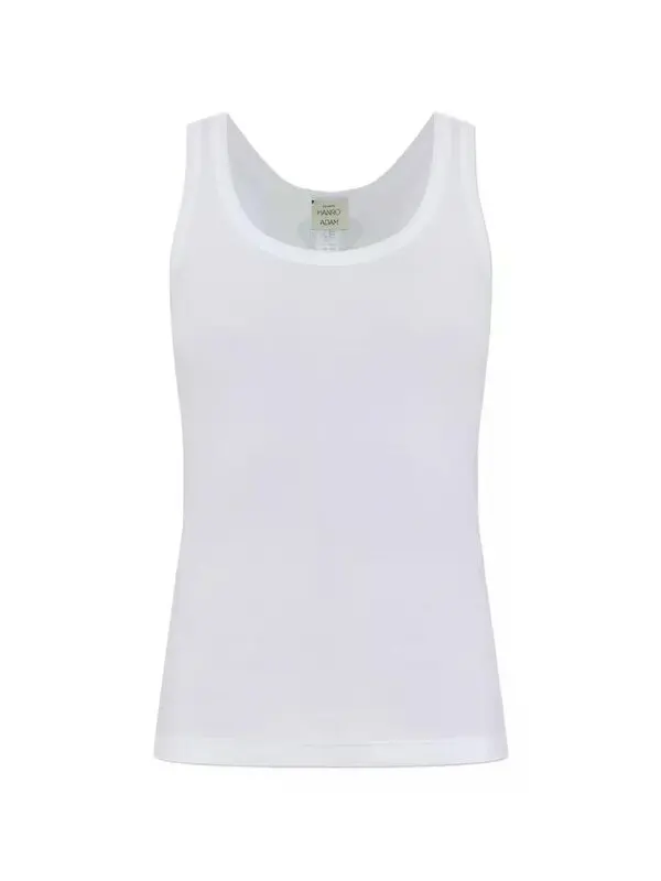 Hanro Shell-motif Ribbed Tank Top - White