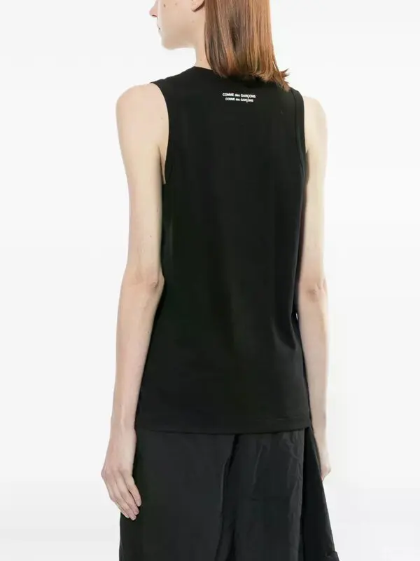 Comme Des Garçons Crew Neck Vest Top