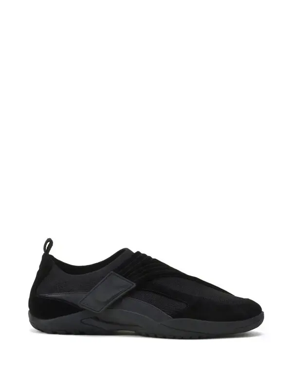 LANVIN Embossed Strap Sneakers - Black