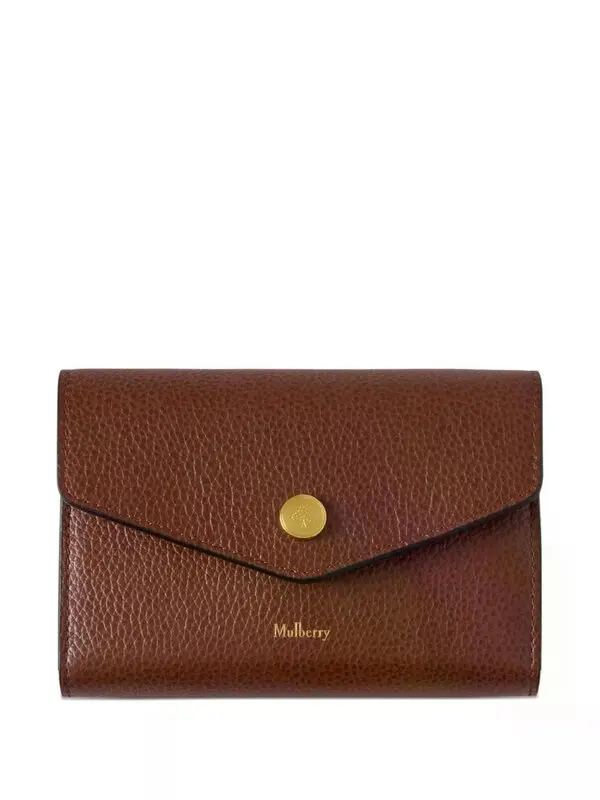 Mulberry Press-stud Wallet - Brown