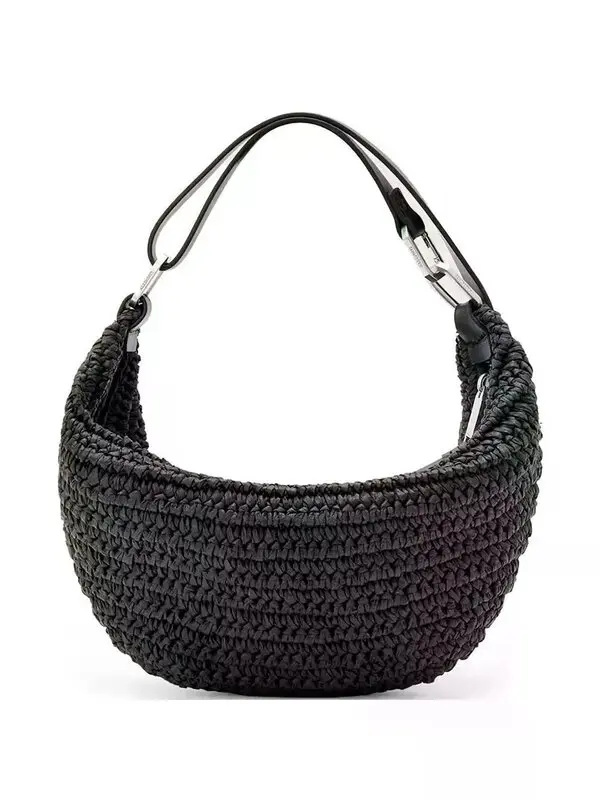 ALLSAINTS Woven Satchel Bag - Black