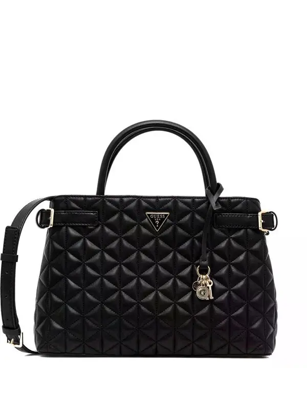 Guess Paisleigh Quilted Tote Bag - Black