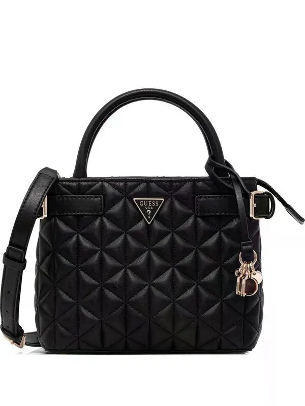 Guess Paisleigh Quilted Tote Bag - Black