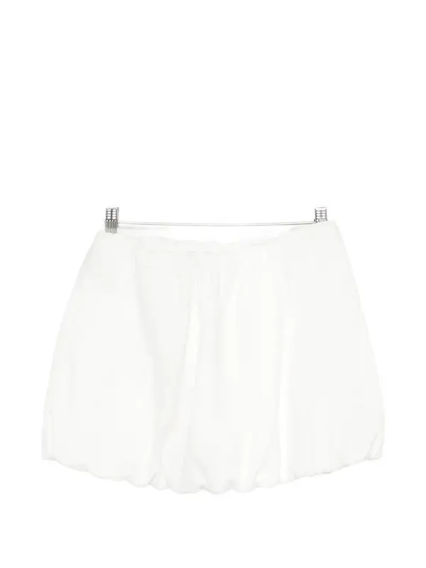DUNST Bubble-hem Mini Skirt - White