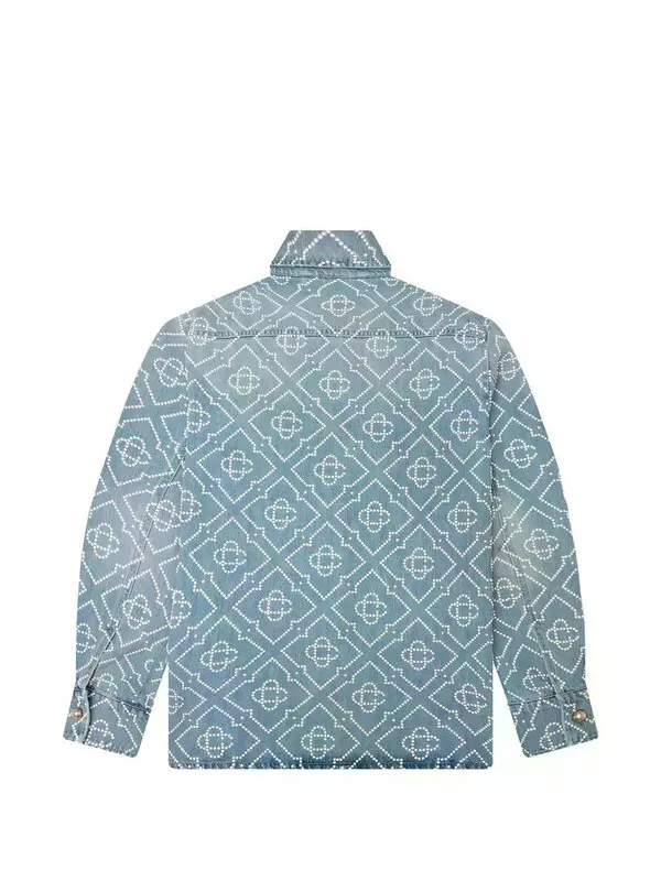 Casablanca Pearl-embellished Monogram Shirt