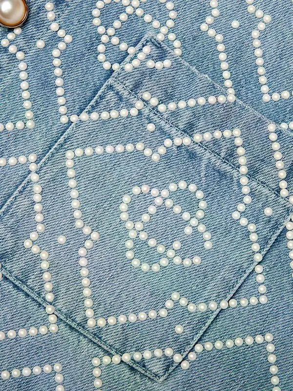 Casablanca Pearl-embellished Monogram Shirt