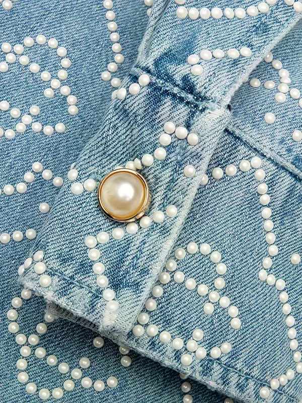 Casablanca Pearl-embellished Monogram Shirt