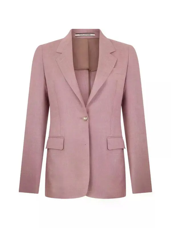 Tagliatore Single-breasted Slim-fit Blazer - Pink