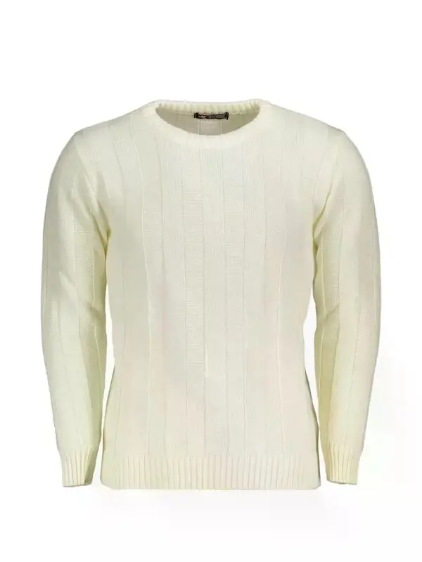 U.S. Grand Ribbed Knit Crew-neck Sweater