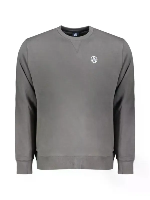 NORTH SAILS Logo-embroidered Crew-neck Sweater - Grey
