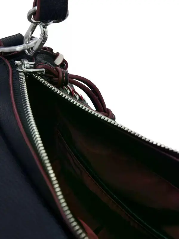 Desigual Grained Shoulder Bag With Whipstitch Trim