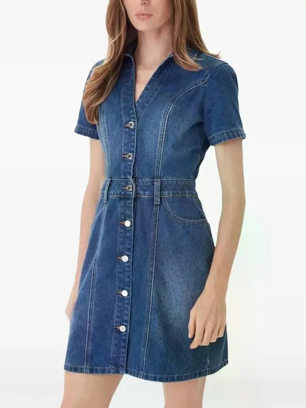 MORGAN Button-fastening Mini Dress