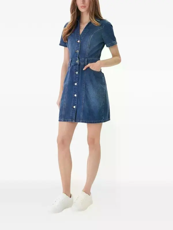 MORGAN Button-fastening Mini Dress