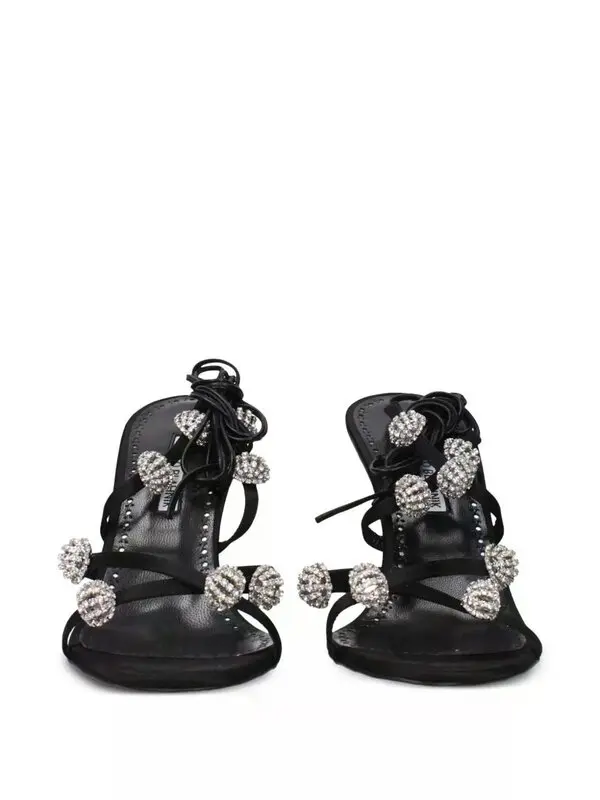 Manolo Blahnik Elsaka Crystal-embellished Sandals