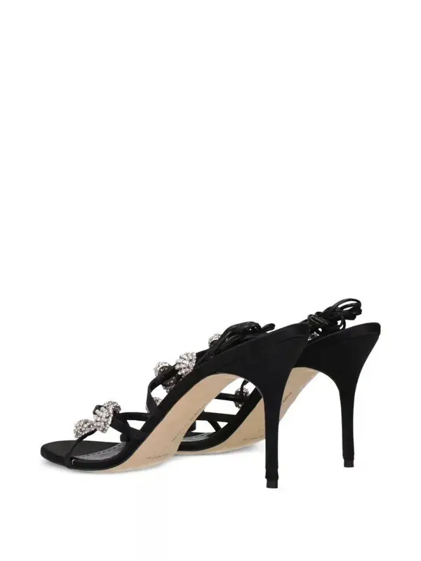 Manolo Blahnik Elsaka Crystal-embellished Sandals