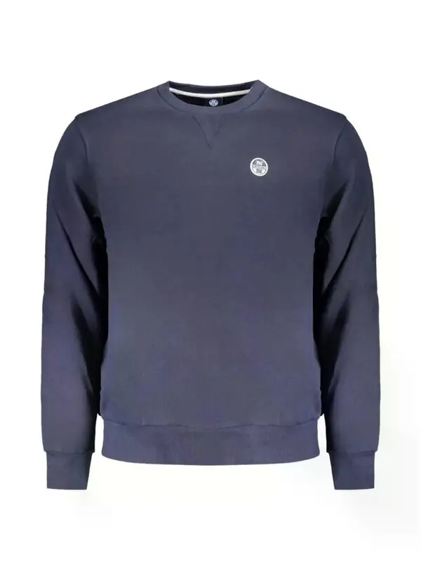 NORTH SAILS Logo Patch Crew-neck Sweater - Blue