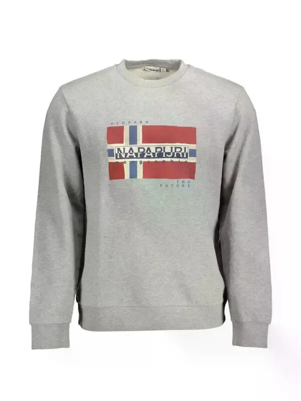 NAPAPIJRI Flag Graphic Print Sweater - Grey