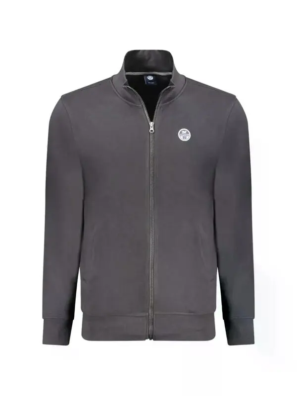 NORTH SAILS Logo-patch Zip-up Sweatshirt - Grey