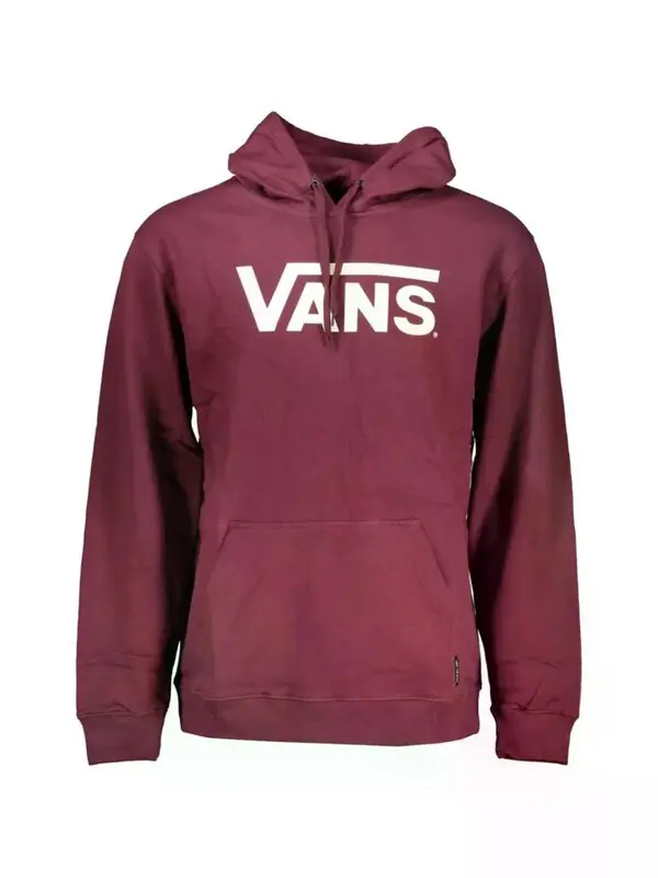 VANS Logo-print Cotton Hoodie - Pink