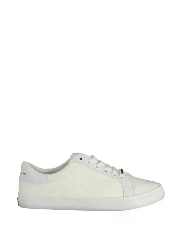 Calvin Klein Logo-embossed Panelled Sneakers - White