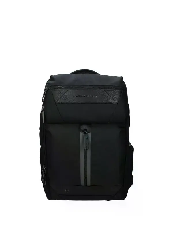 PIQUADRO Logo-plaque Backpack - Black